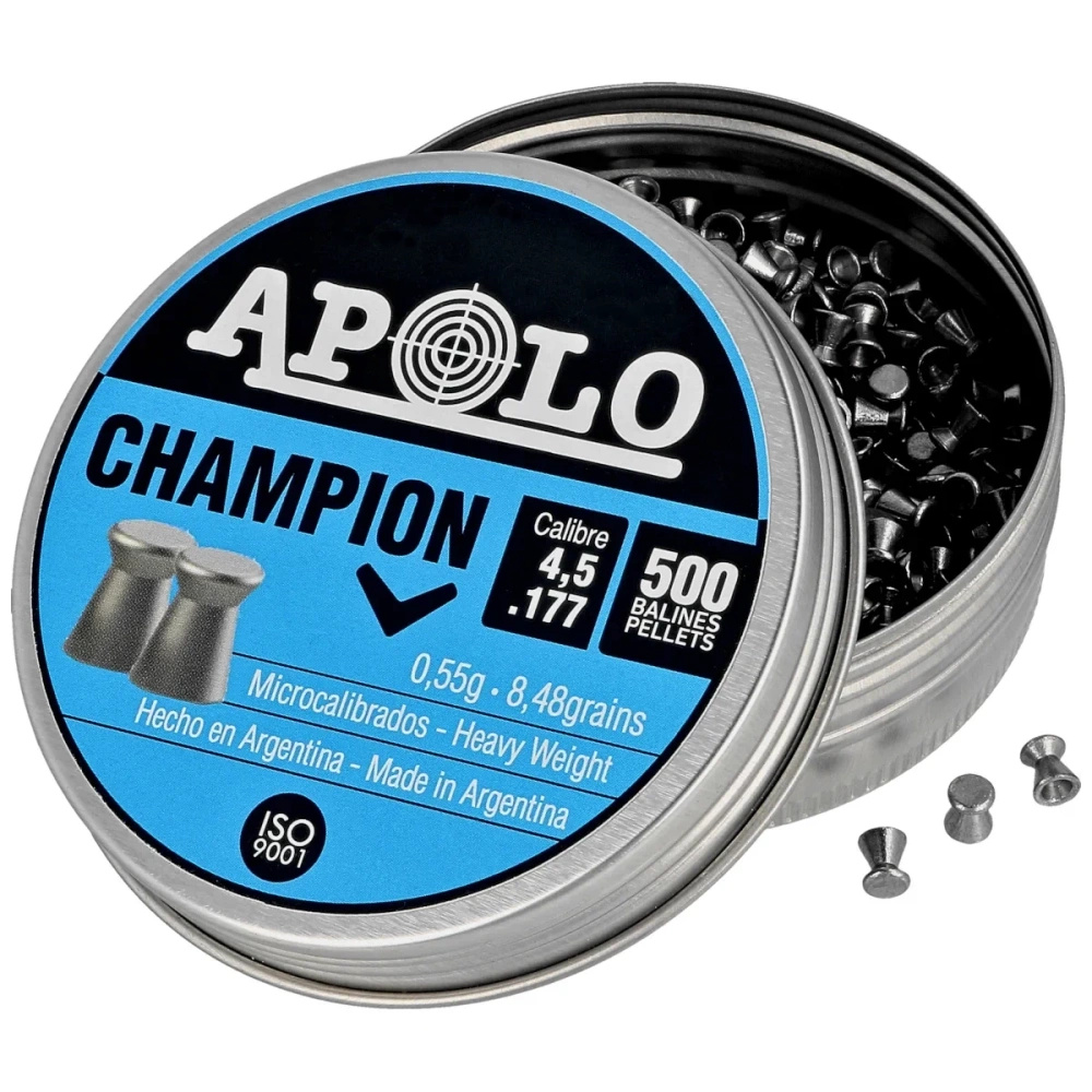 Śrut Apolo Champion 4.5 mm, 500 szt. 0.55g/8.48gr (19001) 36961 | sklep Laplander.pl